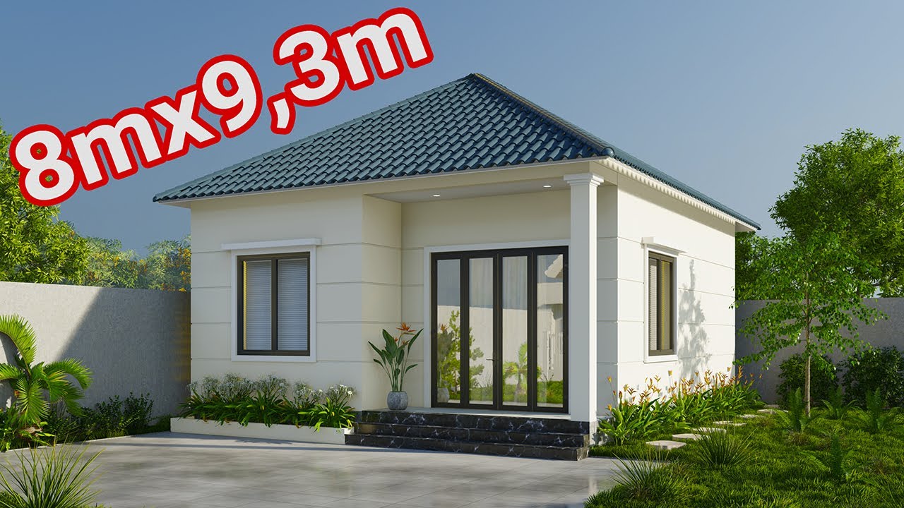 House design ideas (70 sqm) two bedrooms - YouTube