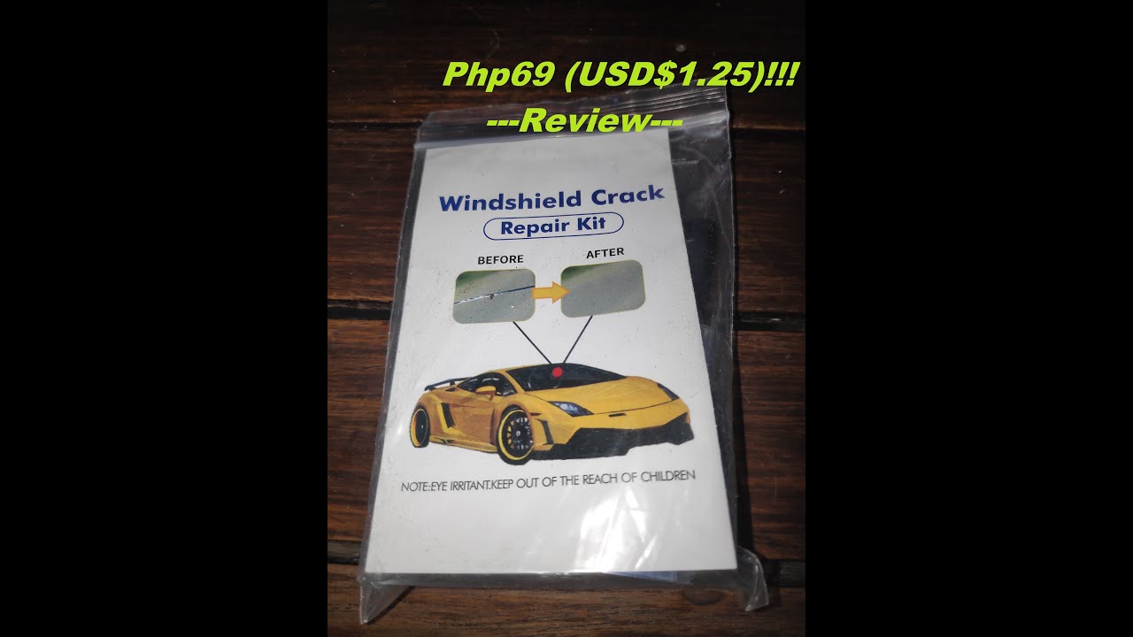 Cheap Windshield Glass Repair Kit for Php69(USD$1.25) [Review] - YouTube