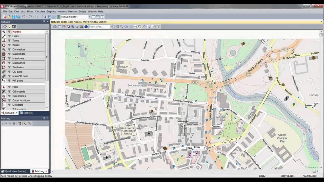 VISUM Tutorial | Part 1 | Map & Nodes - YouTube