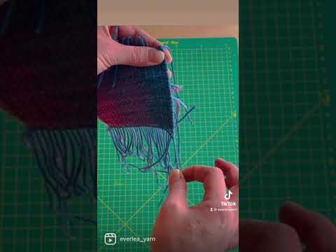 Finishing warp ends on your mini tapestry woven on an Everlea Mini Loom