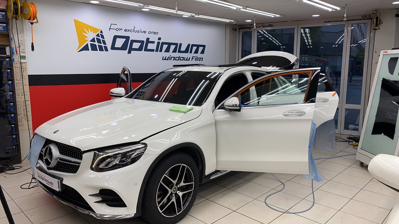 Window tint the Mercedes Benz 벤츠 GLC. OPTIMUM XT 5% on side windows and ...
