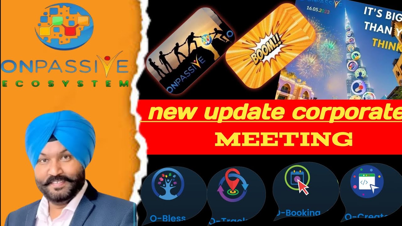 #onpassive || new update corporate meeting 💥 || onpassive new update ...