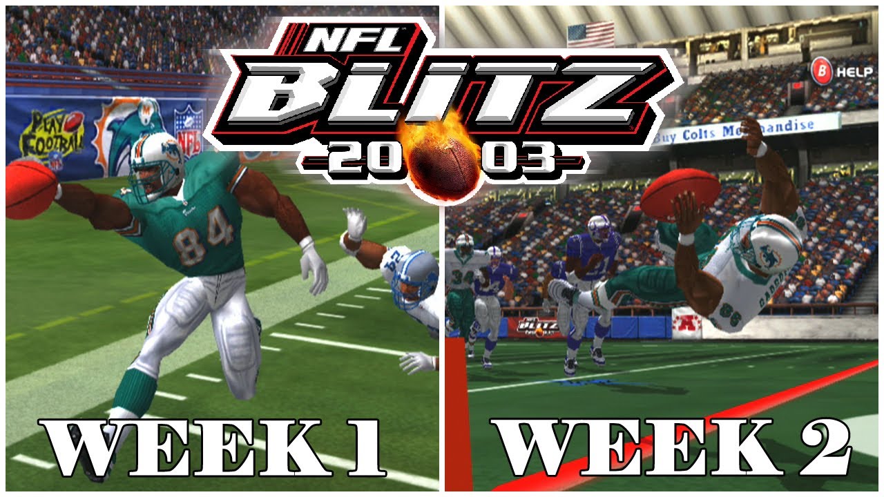 NFL Blitz 2003 - INSANE 4TH QUARTER COMEBACK [1] - YouTube