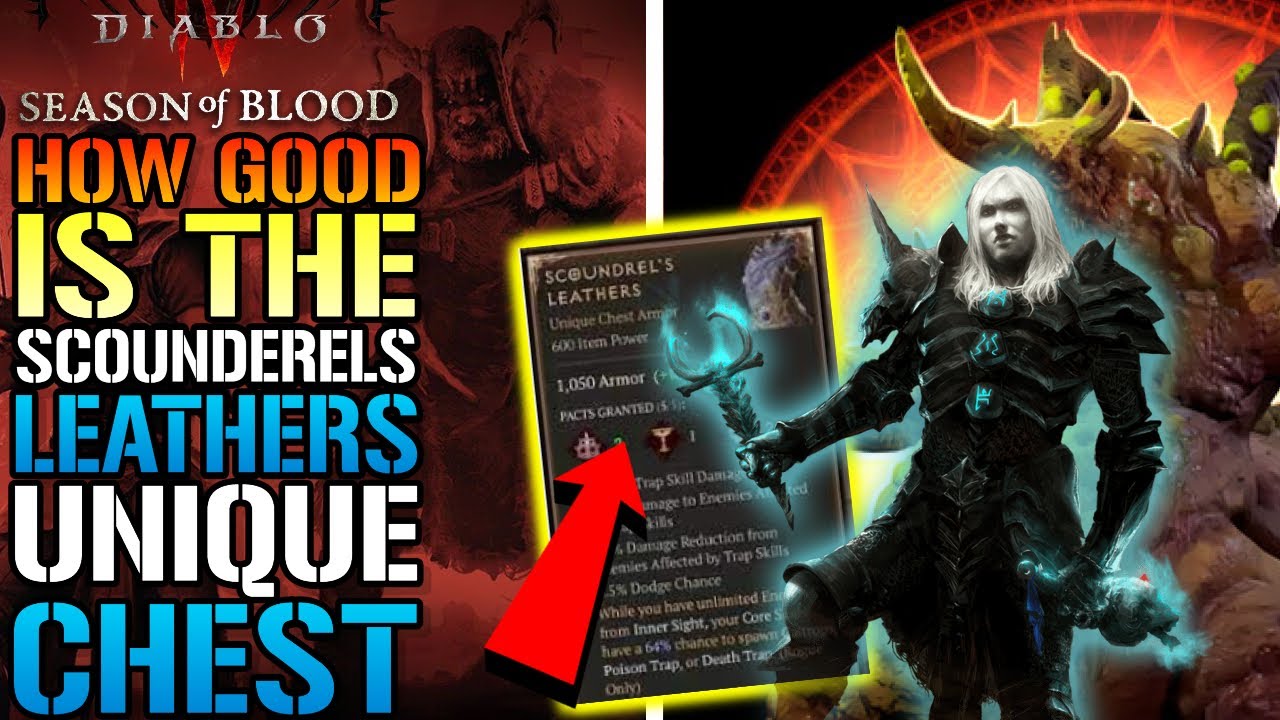Diablo 4: "Scoundrels Leathers" Unique Chest! How Good Is This NEW ...