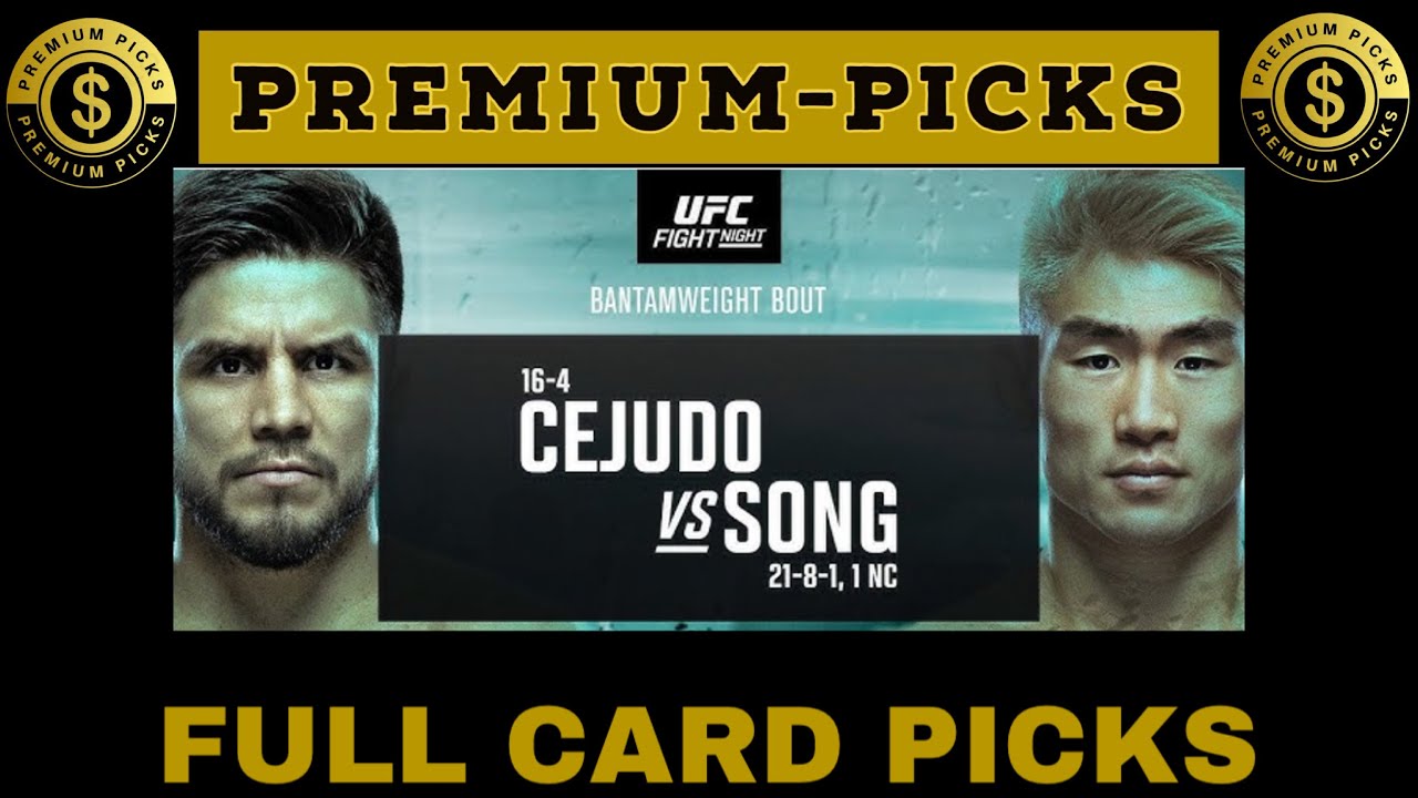 UFC fight night Cejudo vs Song full card picks - YouTube