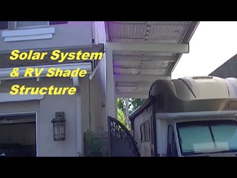 RV Shade Structure & Solar System / Leak Proof Design #solar # ...