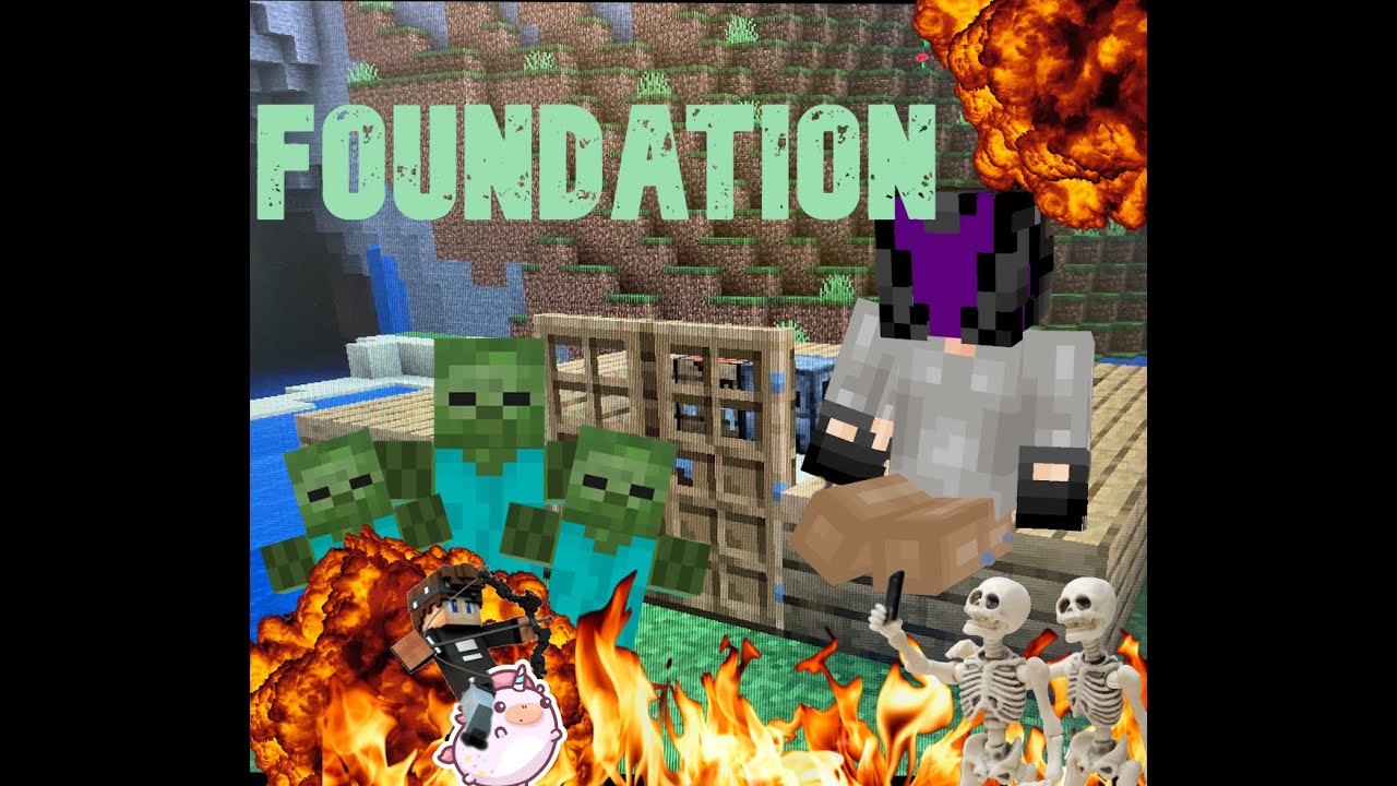 SETTING UP THE FOUNDATIONS OF MY BASE IN MINECRAFT?!?! | NEW Minecraft ...