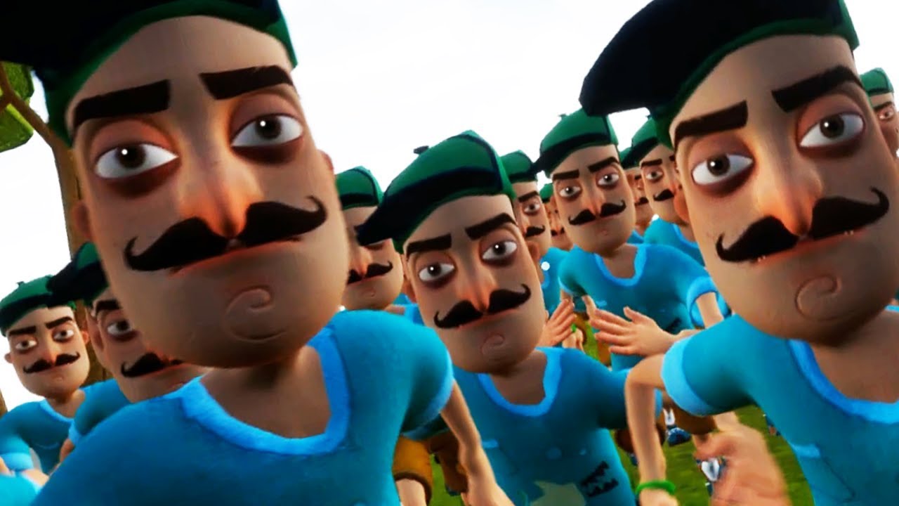 CLONE MUSTACHE KID PLAYER - Hello Neighbor Mod - YouTube