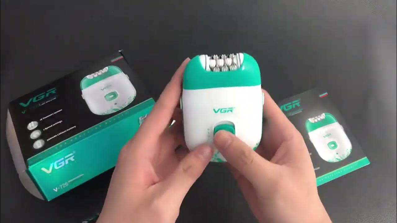 Epiladora Eléctrica Recargable VGR V 726 - YouTube