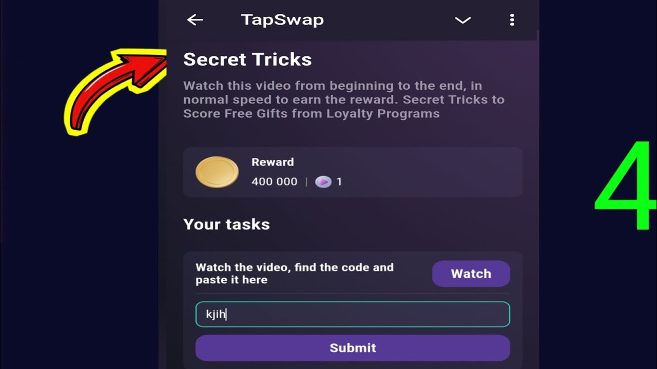 Secret Tricks | Tapswap Code | Secret Tricks to Score Free Gifts from ...