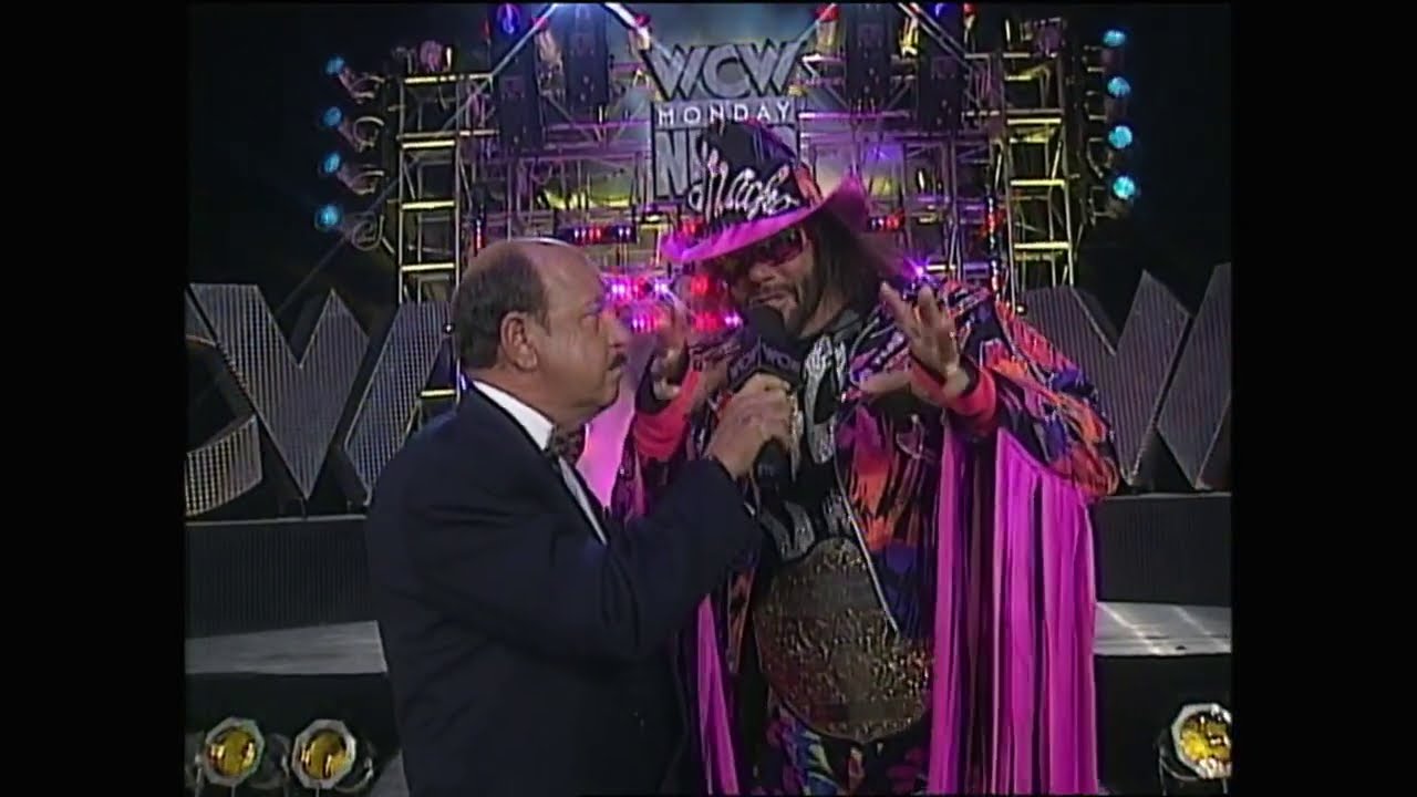WCW World Champion Macho Man Randy Savage Promo on Starrcade 1995 ...
