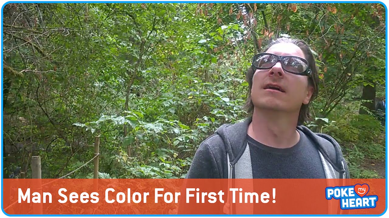Color Blind Man Sees Color For First Time! - YouTube