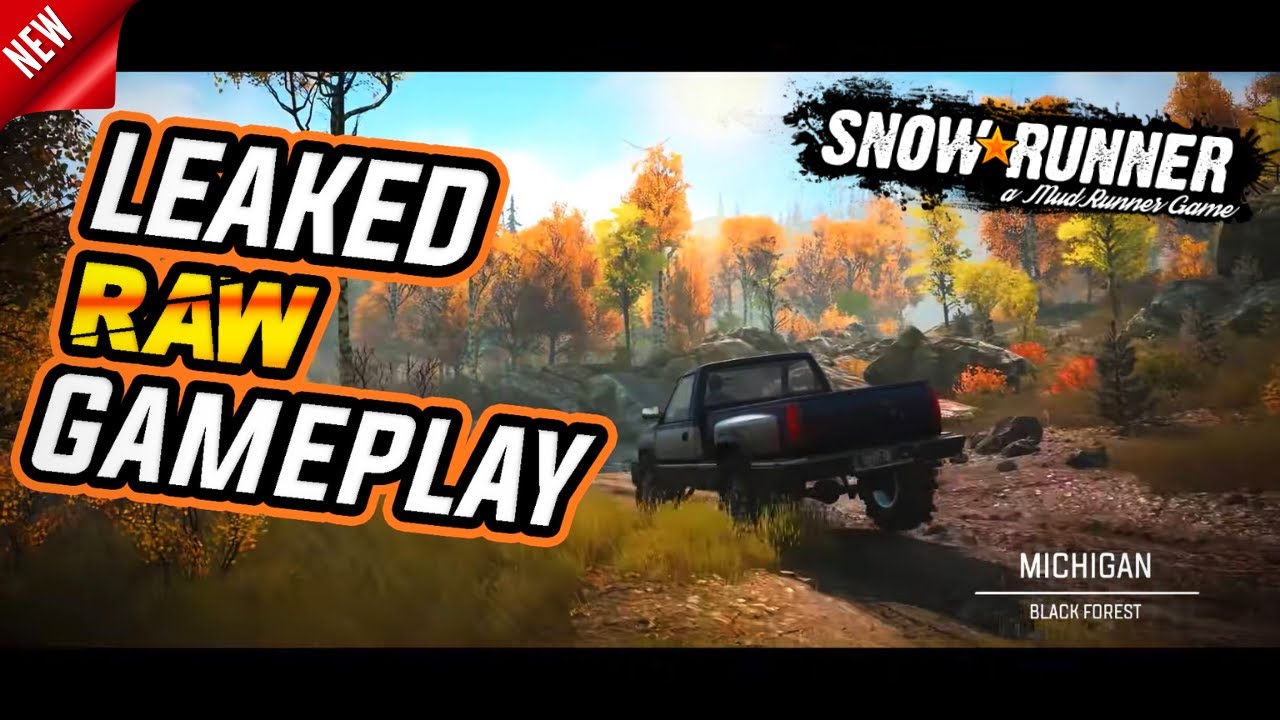 SnowRunner - Leaked Gameplay MICHIGAN Map (in game footage) - YouTube