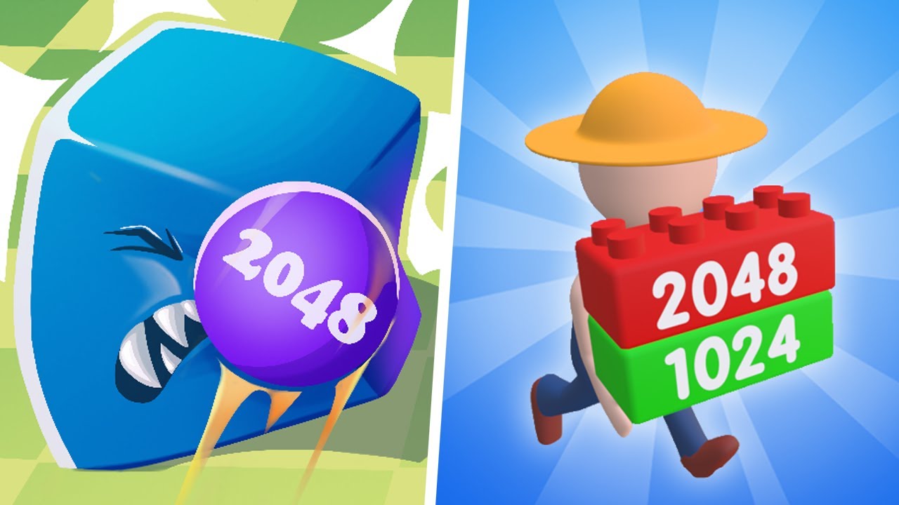 Ball Master 2048 Shooter vs 2048 Brick Runner - Max Level Gameplay ...