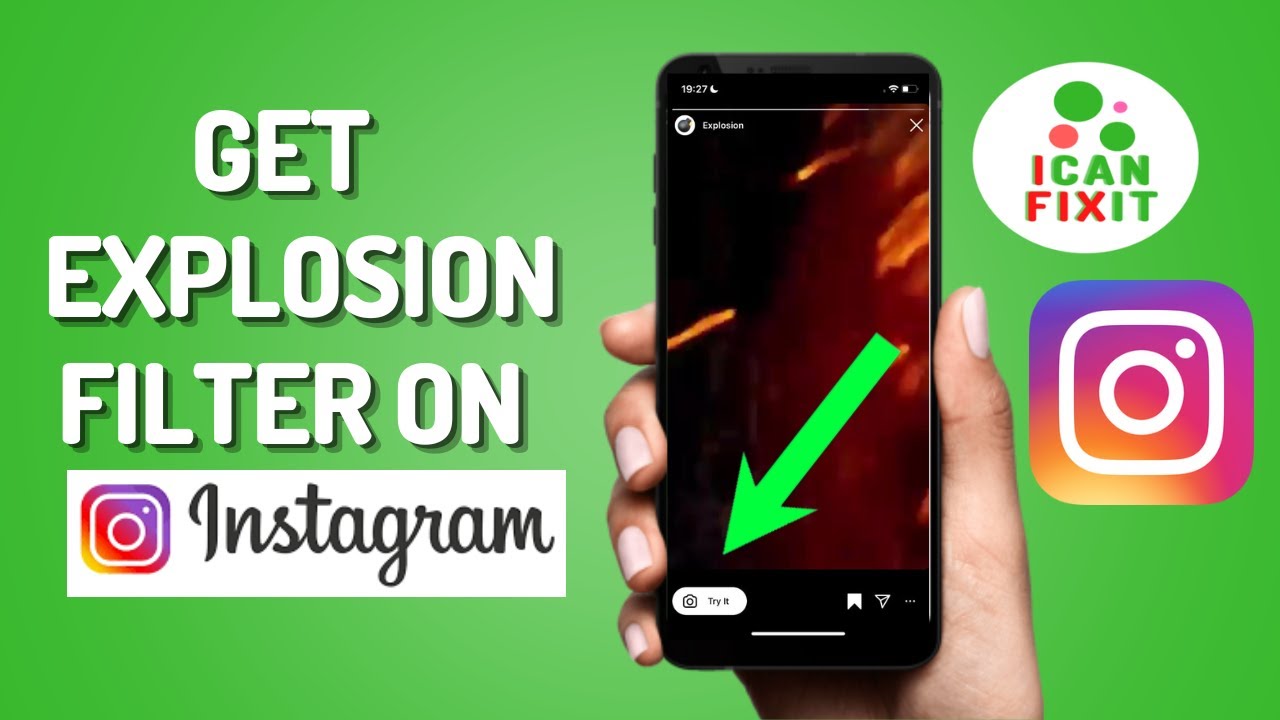 HOW TO GET EXPLOSION FILTER ON INSTAGRAM? Explosion tiktok & reels ...