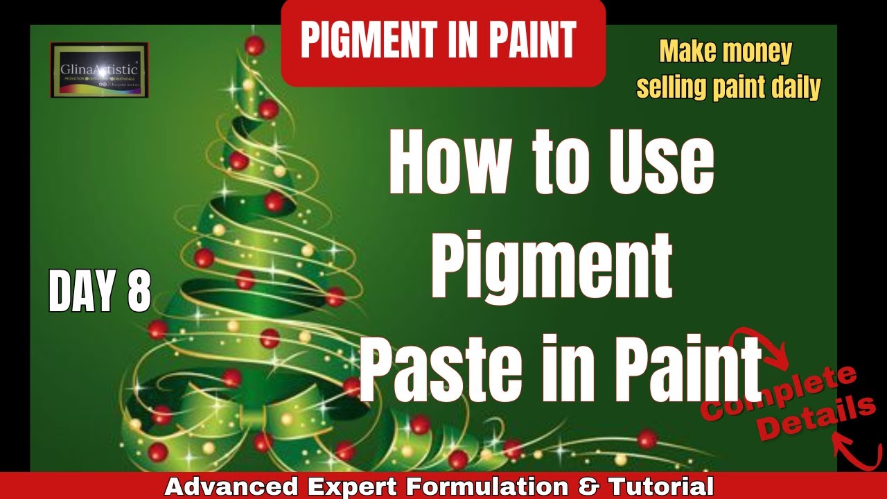 How to Use Pigment Paste in Paint Formulations vlogmas Day 8 - YouTube