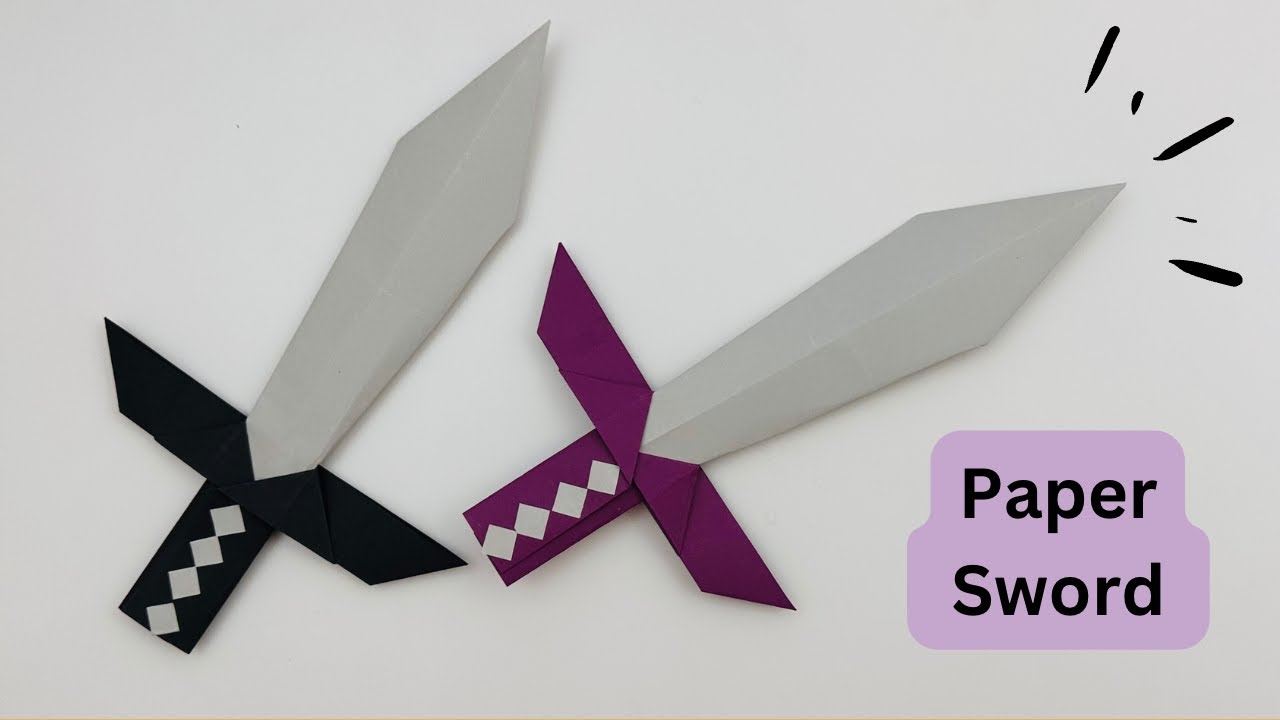 DIY PAPER SWORD / Paper Crafts For School / Paper Craft / Easy craft ...