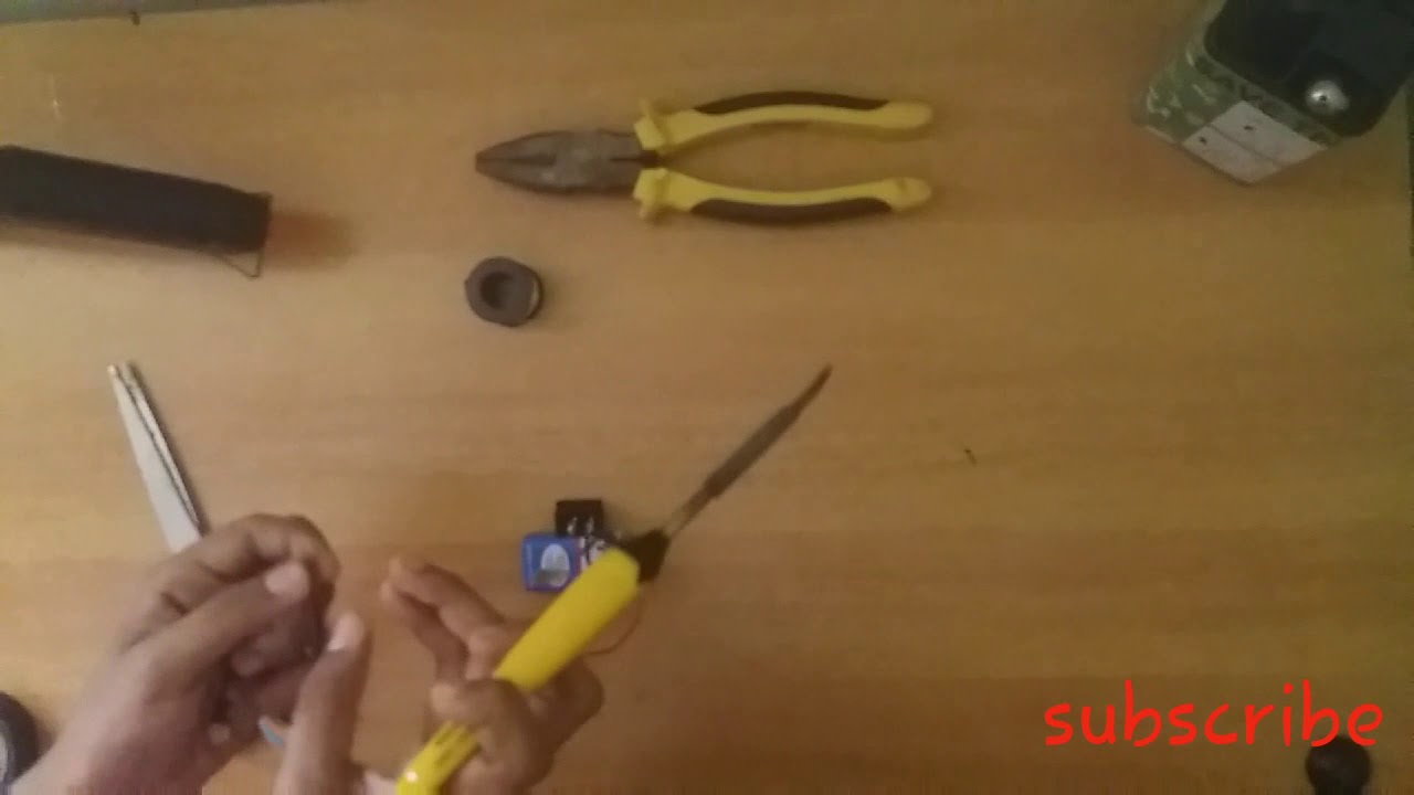 How to make a simple led torch - YouTube