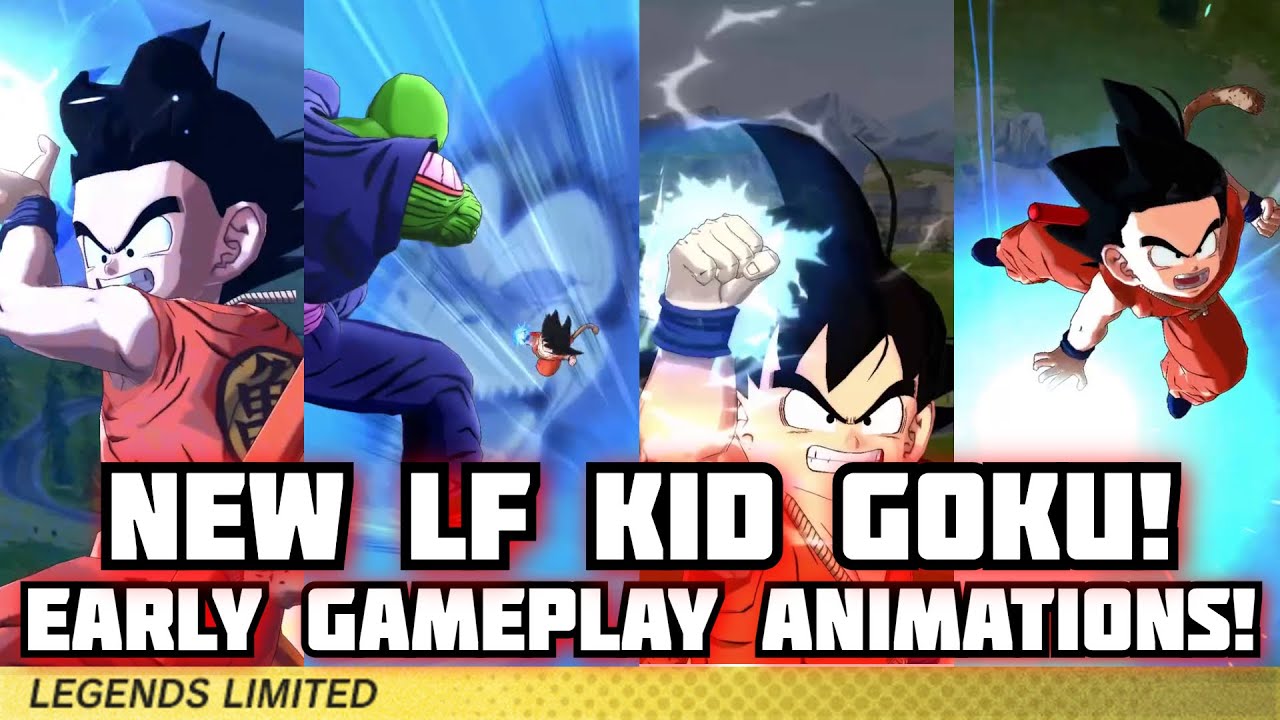 LF Kid Goku Unseen Animations and Gameplay In Dragon Ball Legends - YouTube