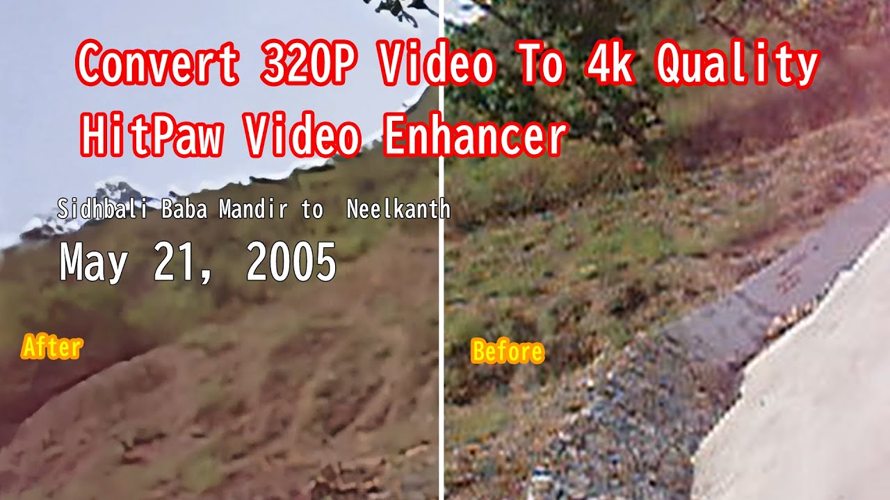 Sidhbali Baba Mandir to Neelkanth(05/19/2005)Convert 320P Video To 4k ...