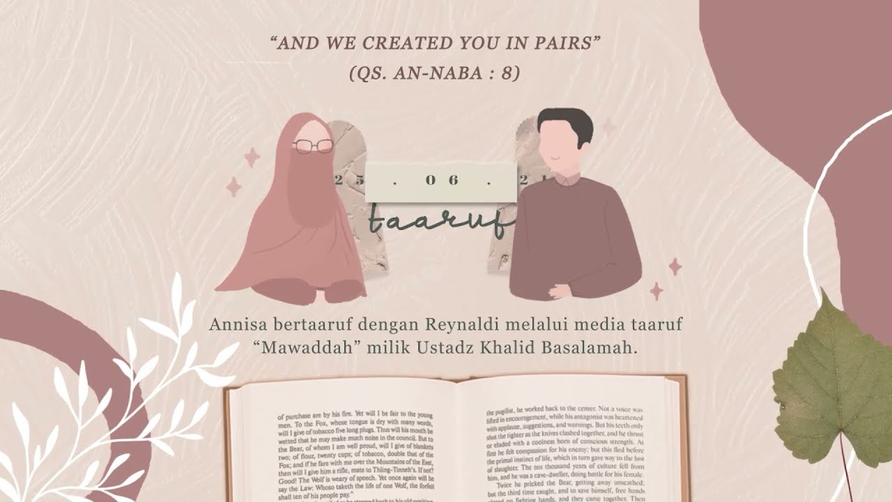 Undangan Digital Syari Love Story custom taaruf khitbah nadzor video ...
