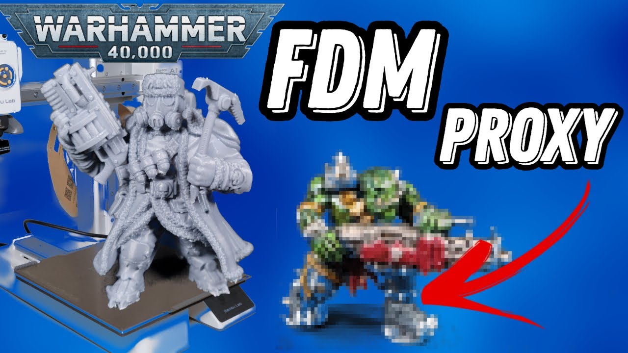 Can you FDM Print Proxies for Warhammer 40K - Bambu A1 Mini - YouTube