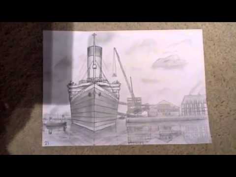 Titanic Leaving Southampton Drawing - YouTube