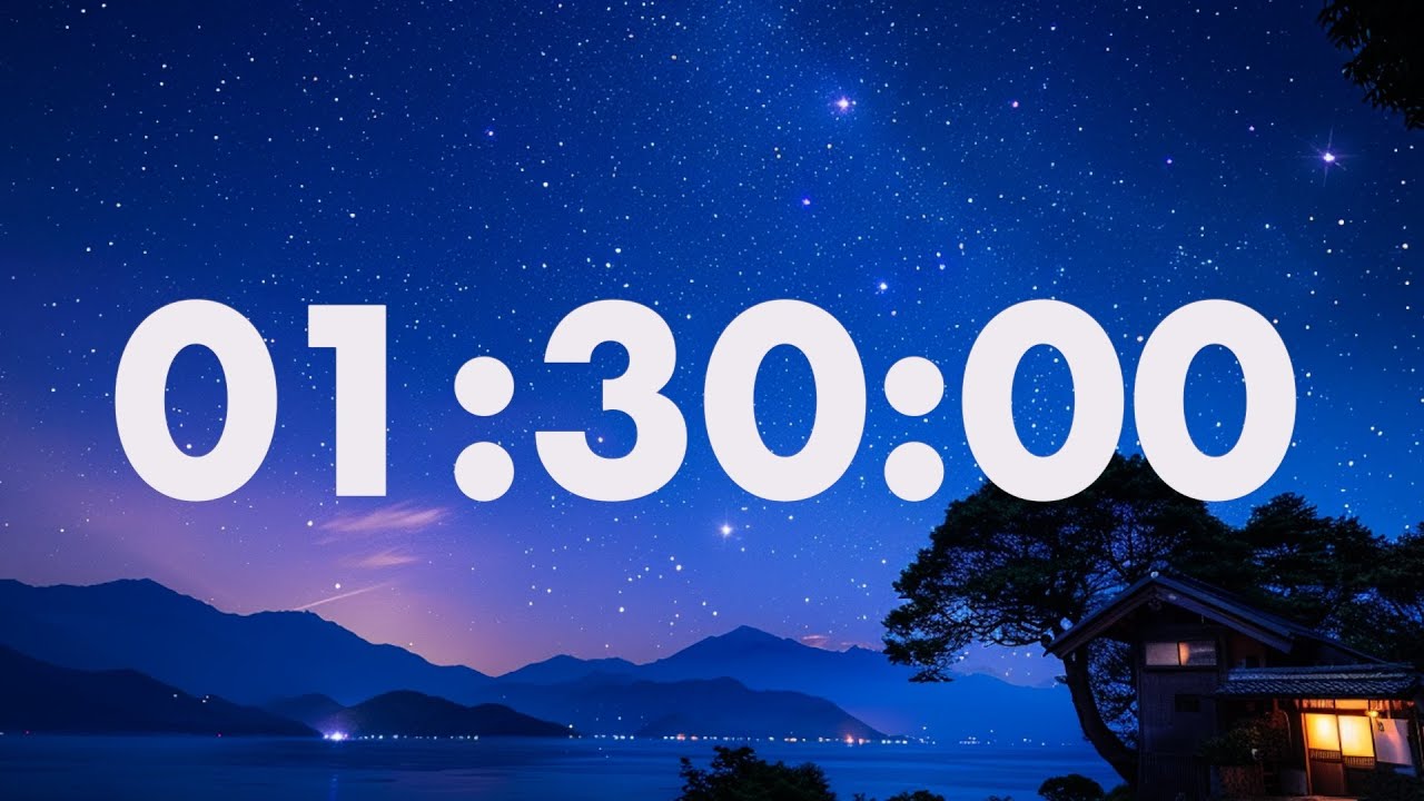1-Hour 30 Minutes Timer with Soothing Ambient Sounds🎶🌌 - YouTube