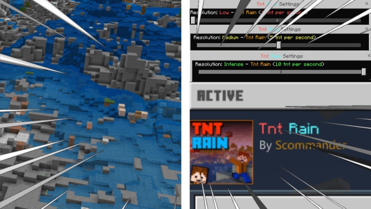 TNT Rain | Minecraft Addon - YouTube