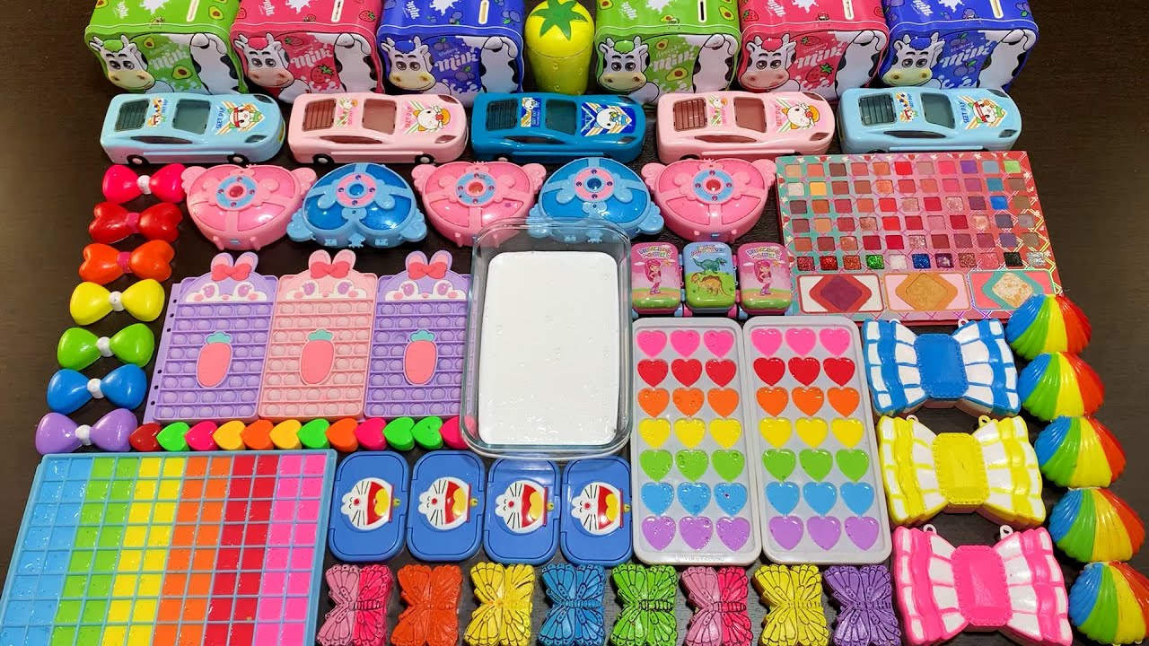 Mixing Random Things into Slime!!! Mon SLIME Slimesmoothie Relaxing ...