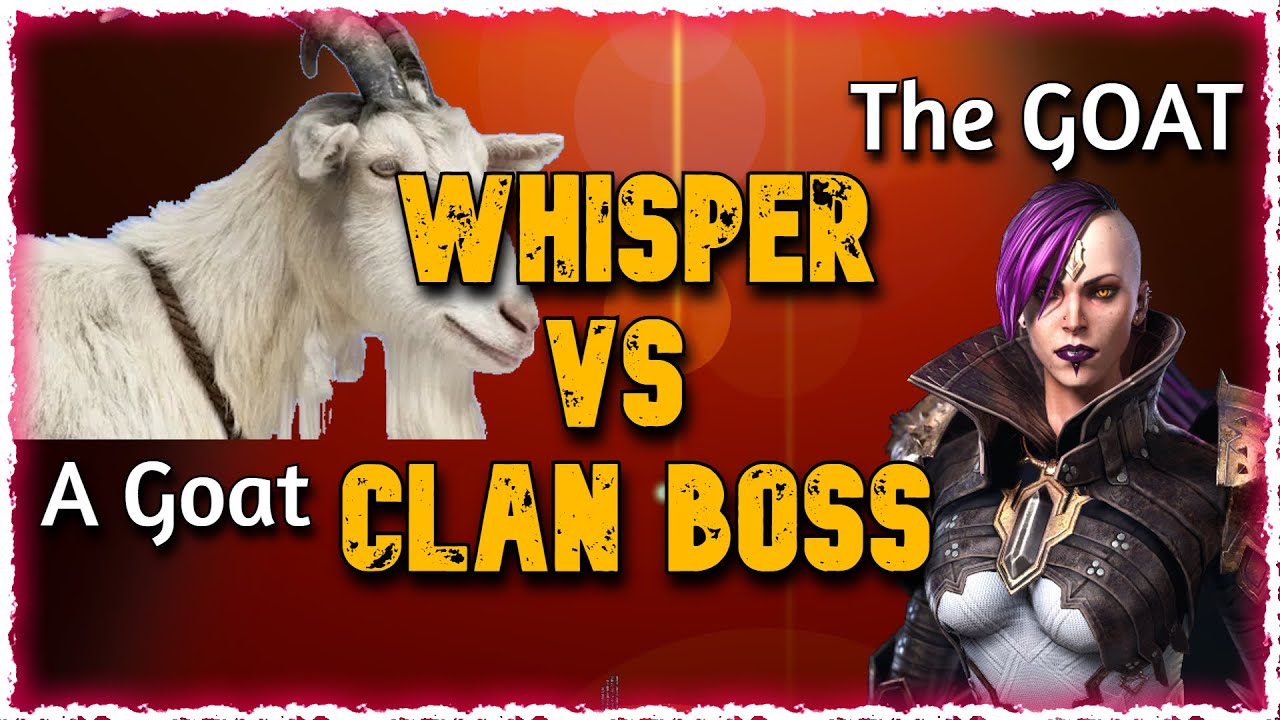 MUST SEE | Whisper vs Ultra Nightmare Clan Boss | RAID: Shadow Legends - YouTube