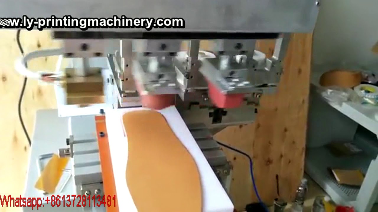 Printing machine for insole embossing for insole - YouTube