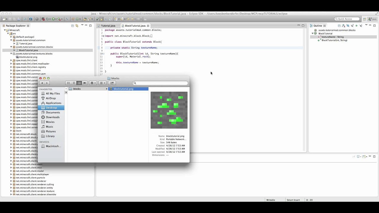 [1.6.2] Minecraft Forge Tutorial: Custom Block Textures - YouTube