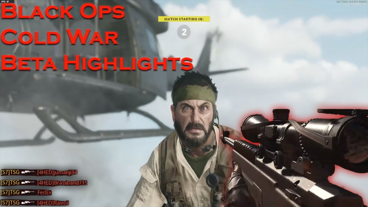 Call Of Duty Black Ops Cold War Beta Highlights - YouTube