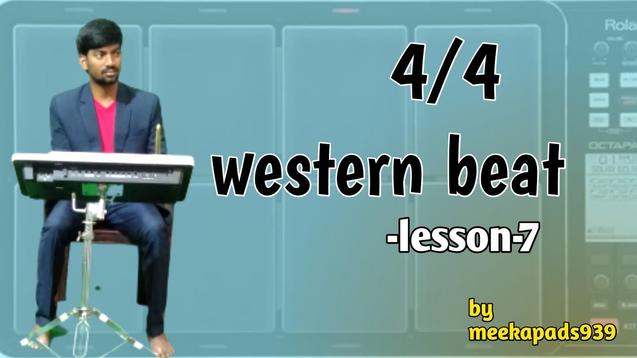 4/4 western beat||lesson-7|| - YouTube
