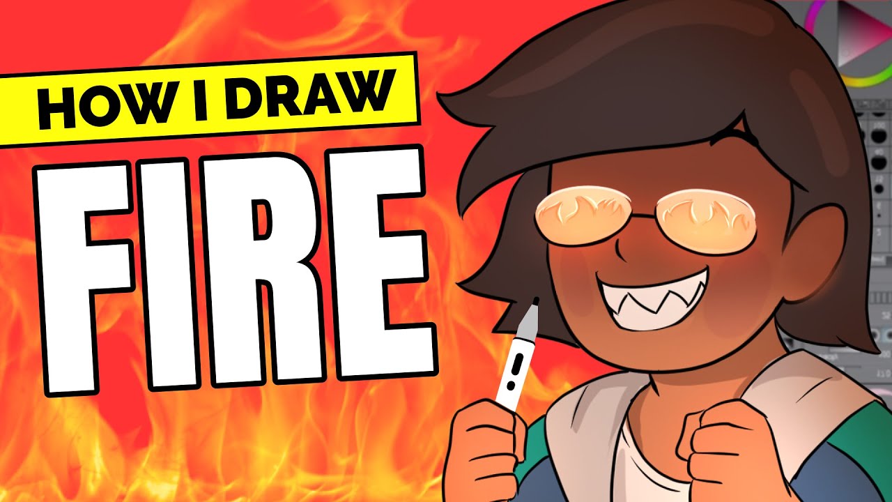 How to Draw FIRE Digitally 🔥 (2 methods) - YouTube