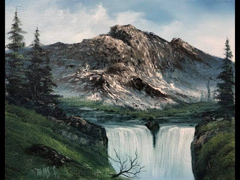 Magic Mountain Falls ( PWM Se:6 ep 1) wet on wet oil painting