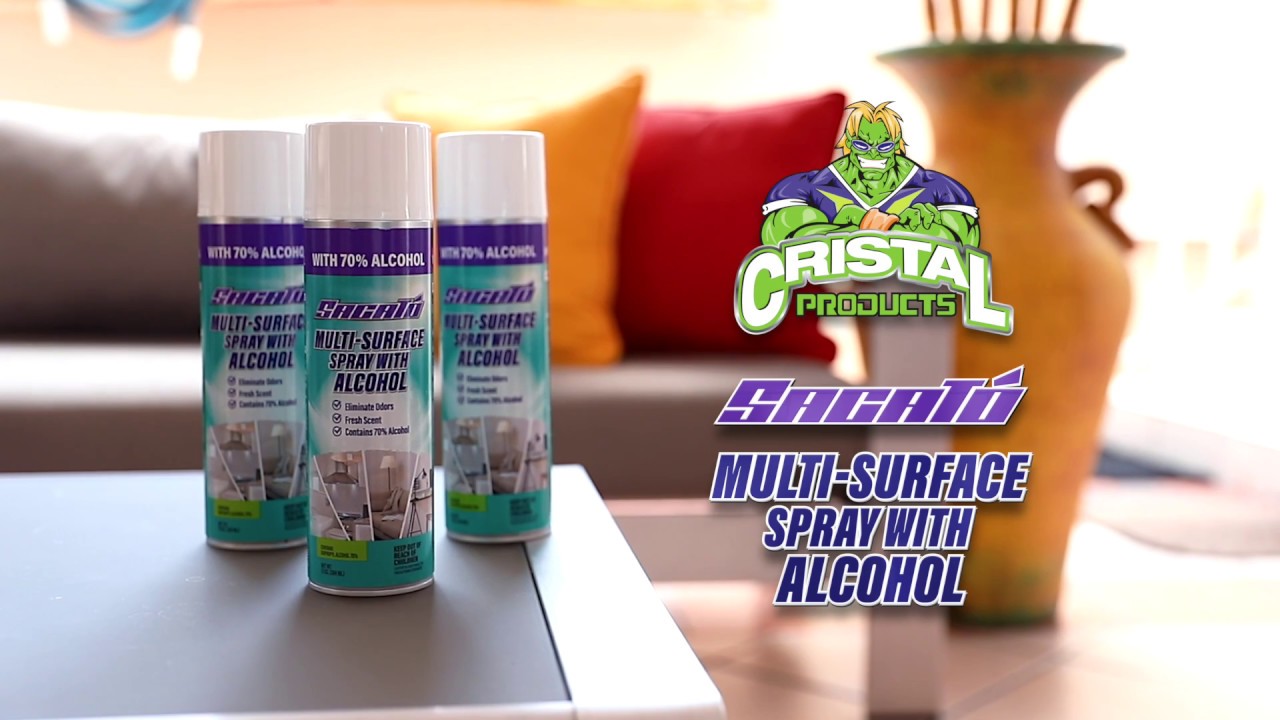 Sacató - Nuevo Sacató Multi-Superficies con 70% Alcohol - YouTube