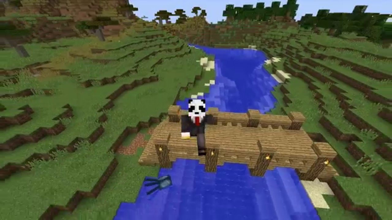 Como fazer uma ponte simples mais bonita (tutorial Minecraft) - YouTube
