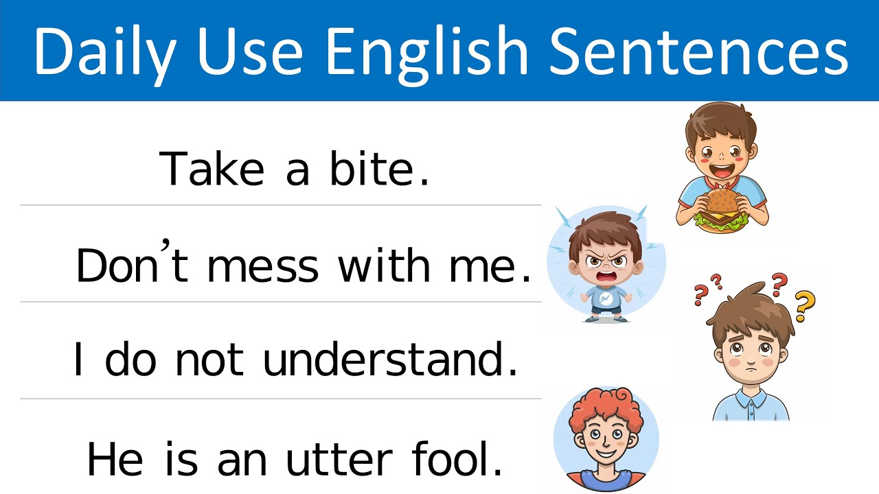 Daily Use English Sentences For Beginners | Learn English - YouTube