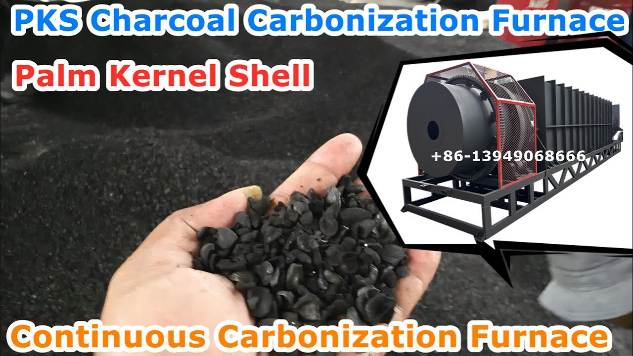 Palm Kernel Shell PKS Continuous Carbonization Furnace- Iraq Customer ...