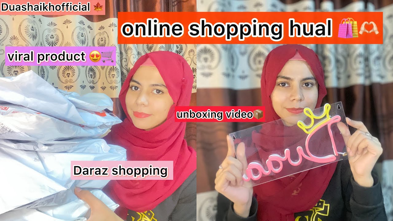 Daraz online shopping 🛍️trending product ️unboxing video📦 - YouTube