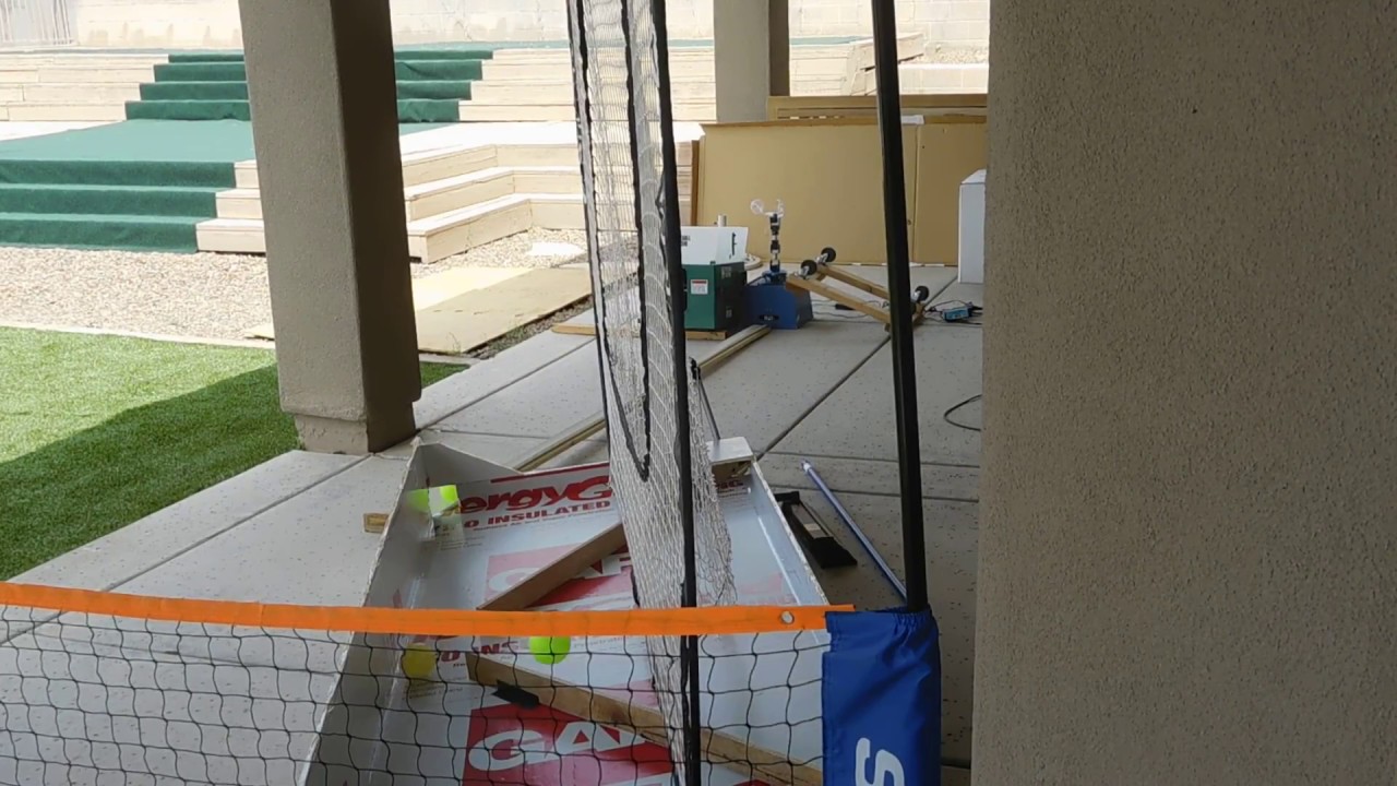 Pickleball Tutor with DIY Robot for backyard/patio practice - 3 - YouTube