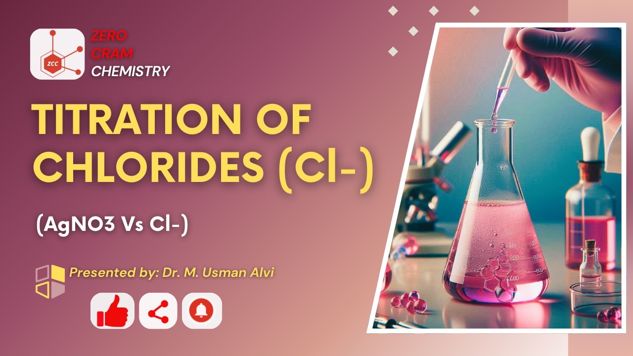 Silver Nitrate Titration | Estimation of Chlorides | Fluorescein ...