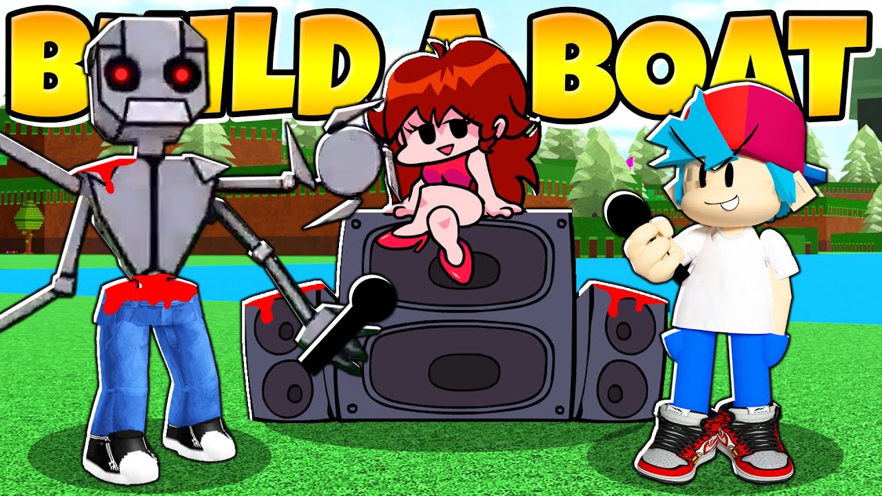 WORKING FRIDAY NIGHT FUNKIN QT ROBOT In Build a Boat! - YouTube