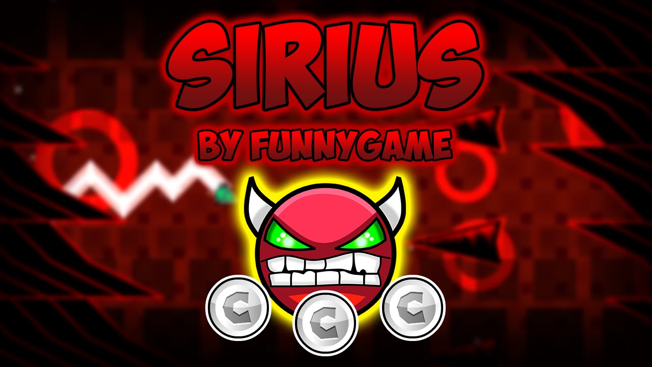 Geometry Dash Demon [Easy/Medium] - Sirius - by FunnyGame (All Coins ...