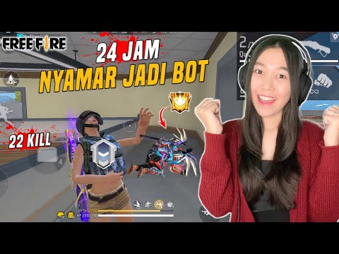 PRANK TAMPILAN BOT, SOLO SQUAD MUSUH AUTO PANIK - FREE FIRE INDONESIA