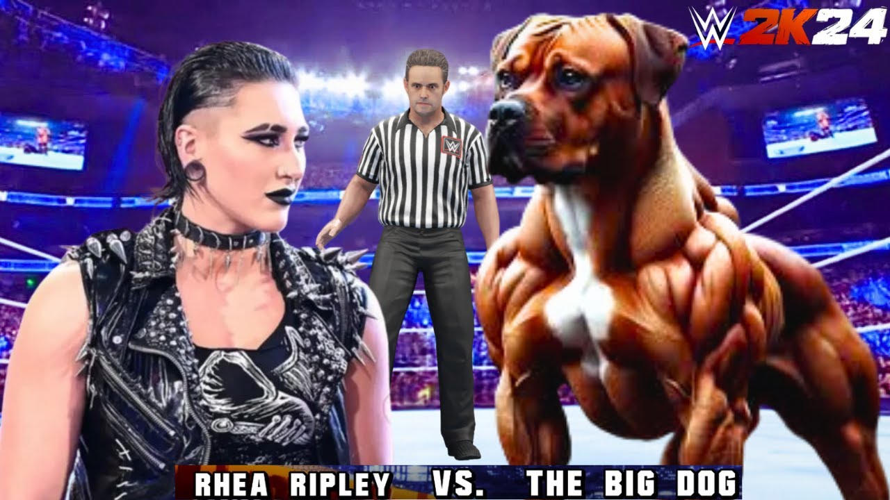WWE 2K23-How Rhea Ripley Took on The Big Dog Clash of Titans | PS5 ...