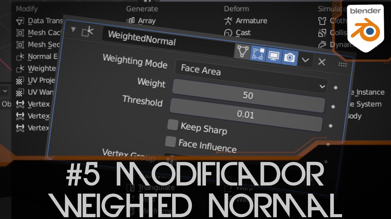 #5 Weighted Normal en Blender 2.9 - Modificadores Blender - YouTube