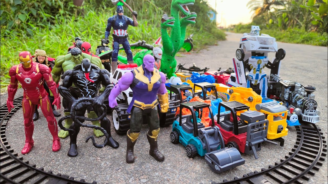 Menemukan Mainan Mobil Truk, Kereta api, Ambulance, Mobil damkar, Truk ...